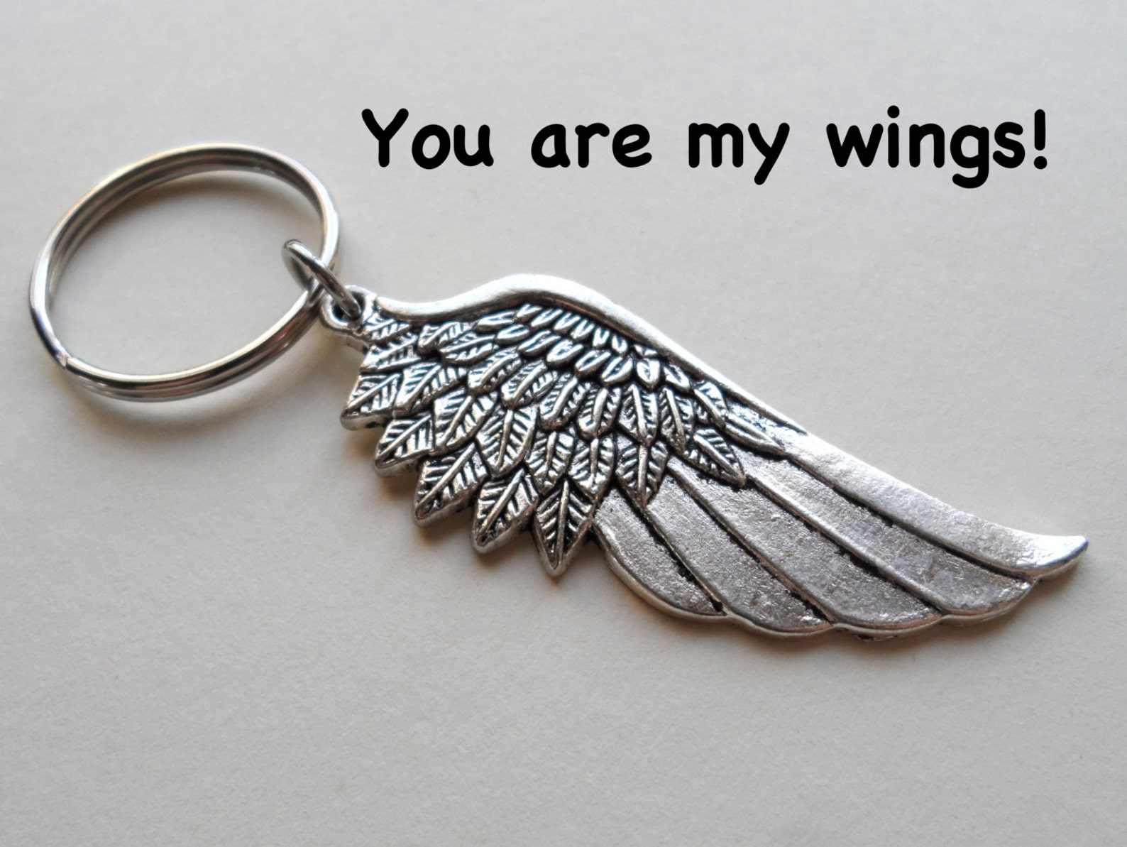 Wing Keychain Angel Wing Keychain Remembrance Keychain | Etsy