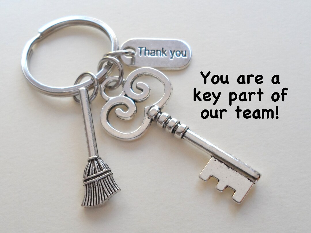 Housekeeping Appreciation Gift Keychain, Cleaning Crew Keychain ...