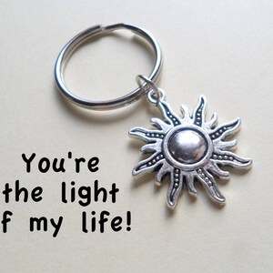 Sunshine Keychain, Sun Key Ring, Daughter Gift, Son Gift, Best Friend ...