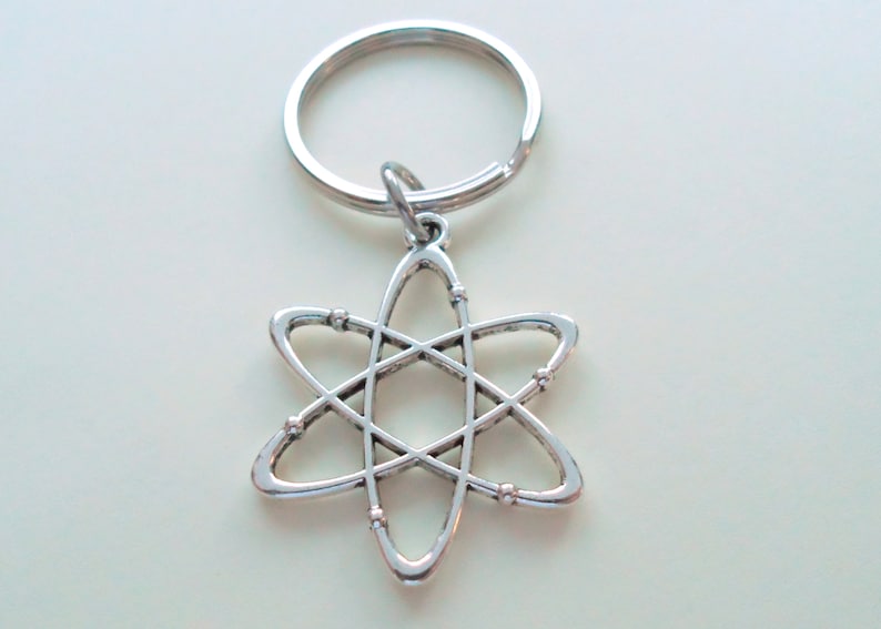 Atom Keychain Science Keychain Physics Keychain Graduation - Etsy