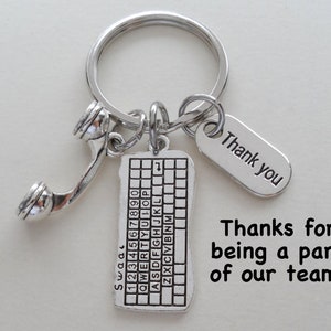 Secretary Gift Keychain, Office Staff Gift, Receptionist Gift ...
