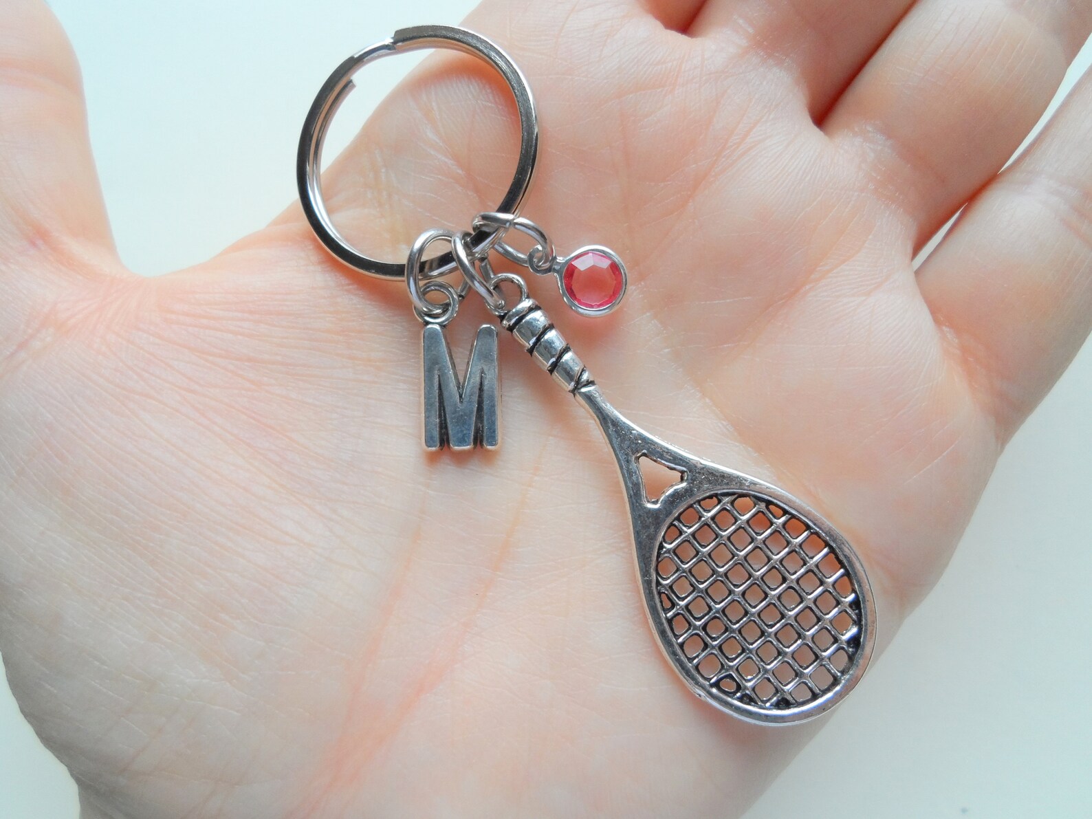 Tennis Keychain, Tennis Player Keychain, Tennis Racquet Keychain ...