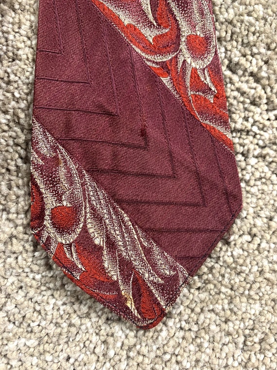 Vintage tie - maroon - Gem