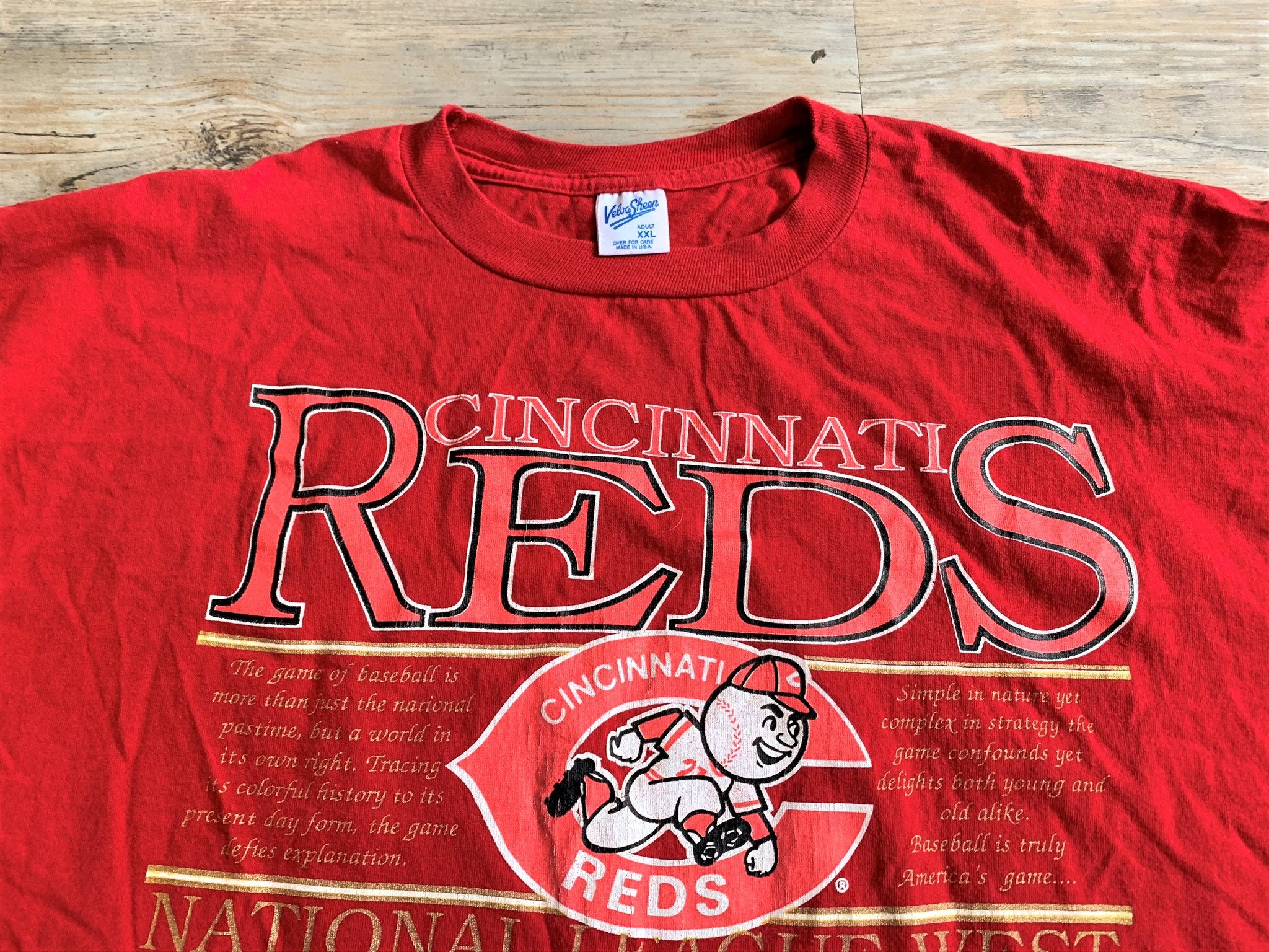 Cincinnati Reds Vintage 90s Jersey Red Striped Baseball MLB - munimoro ...