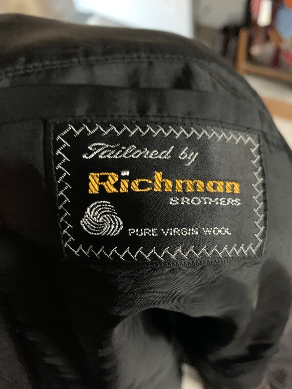 Vintage 60s 1968 Dated Richman Brothers Dark Maroon S… - Gem