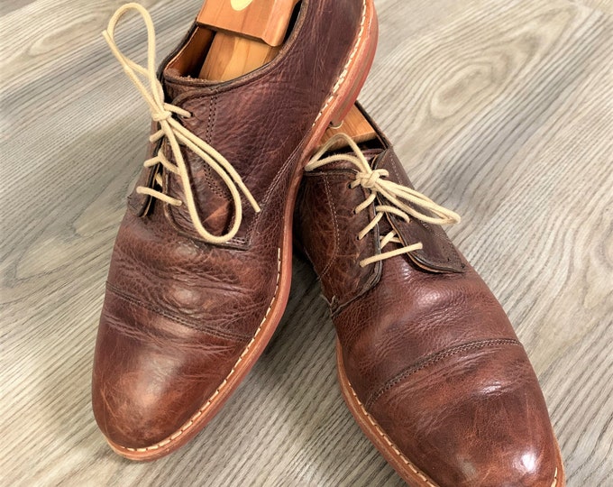 Vintage Allen Edmonds Oak Street Brown Cap Toe Shoes 9.5D - Etsy