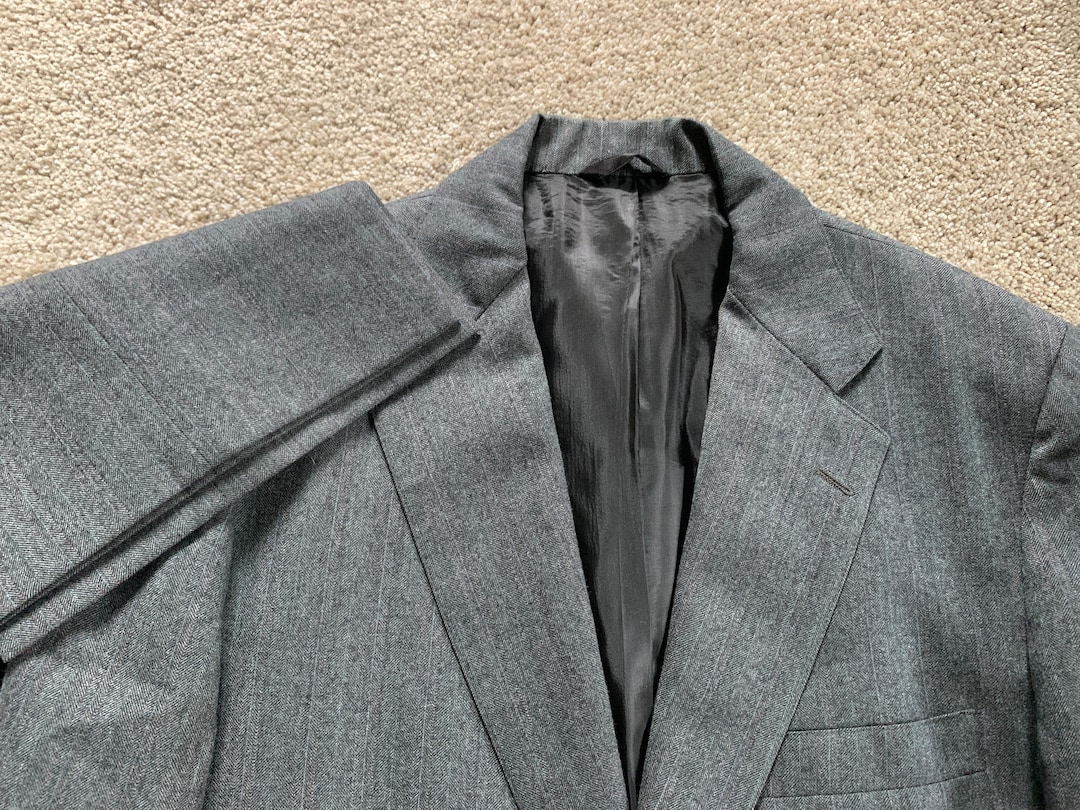 Vintage 80s Brooks Brothers Brooks Gate Gray Multicolor Stripe ...