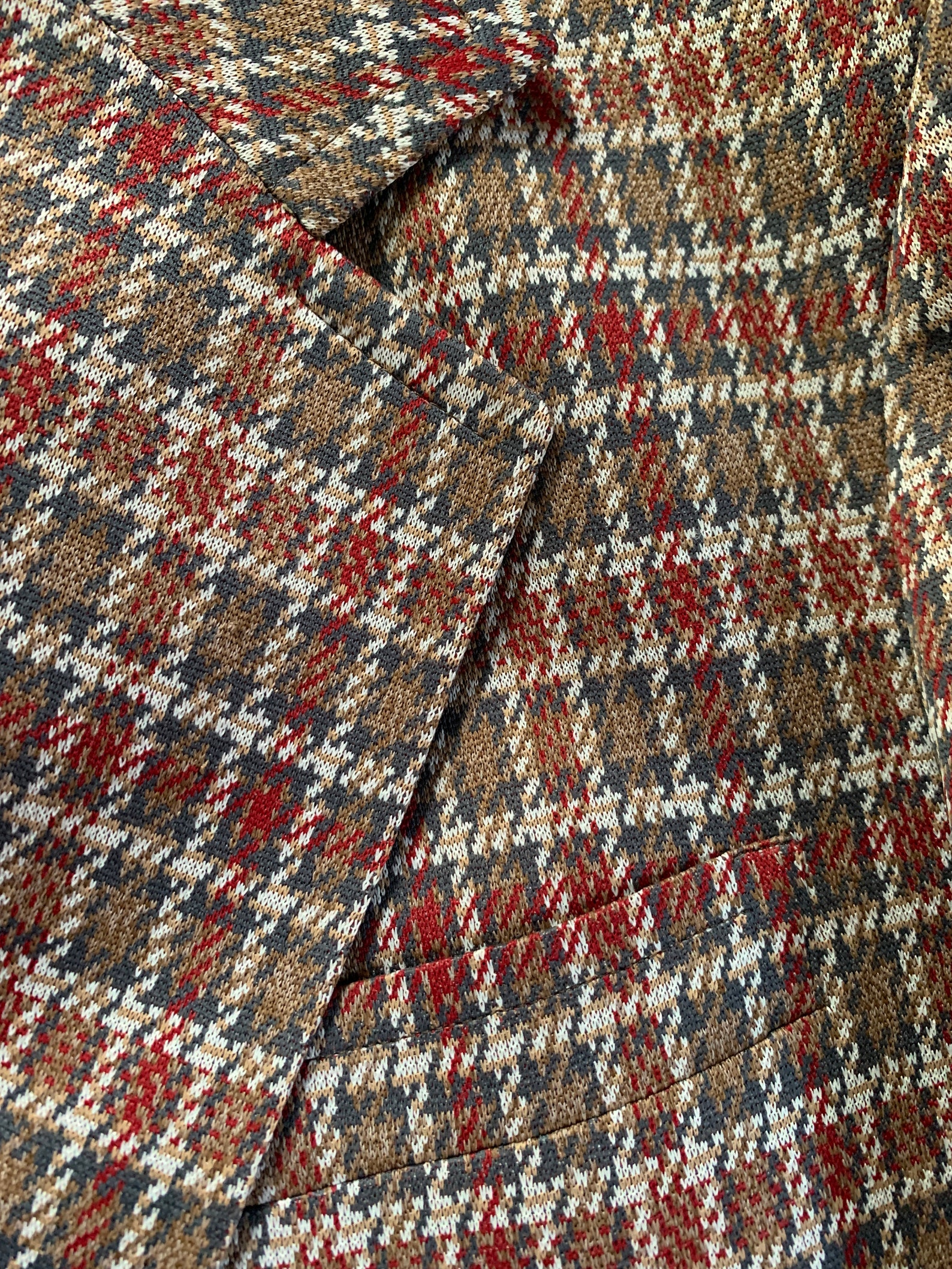 Vintage 70s Louis Goldsmith Red Brown Gray Patterned Sport Coat 42 - Etsy