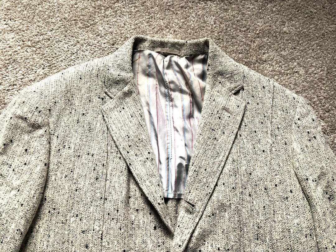 Vintage 50s Richman Brothers Gray Black Atomic Fleck Norfolk Jacket ...