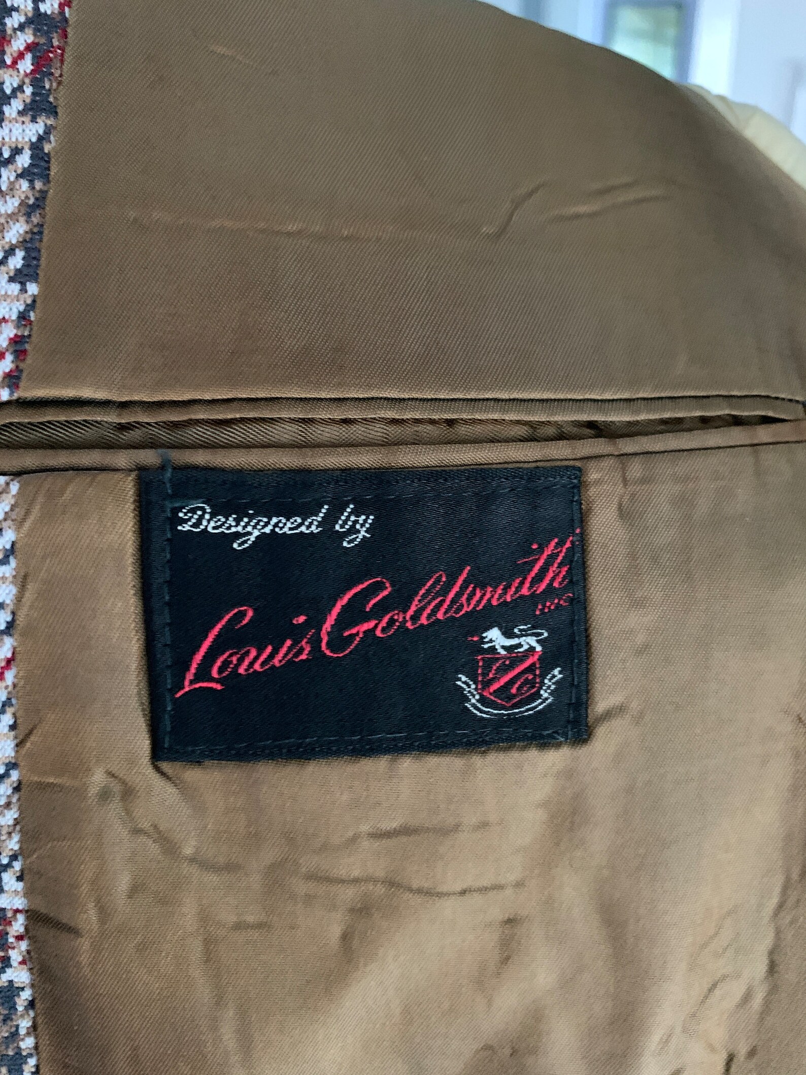 Vintage 70s Louis Goldsmith Red Brown Gray Patterned Sport Coat 42 - Etsy