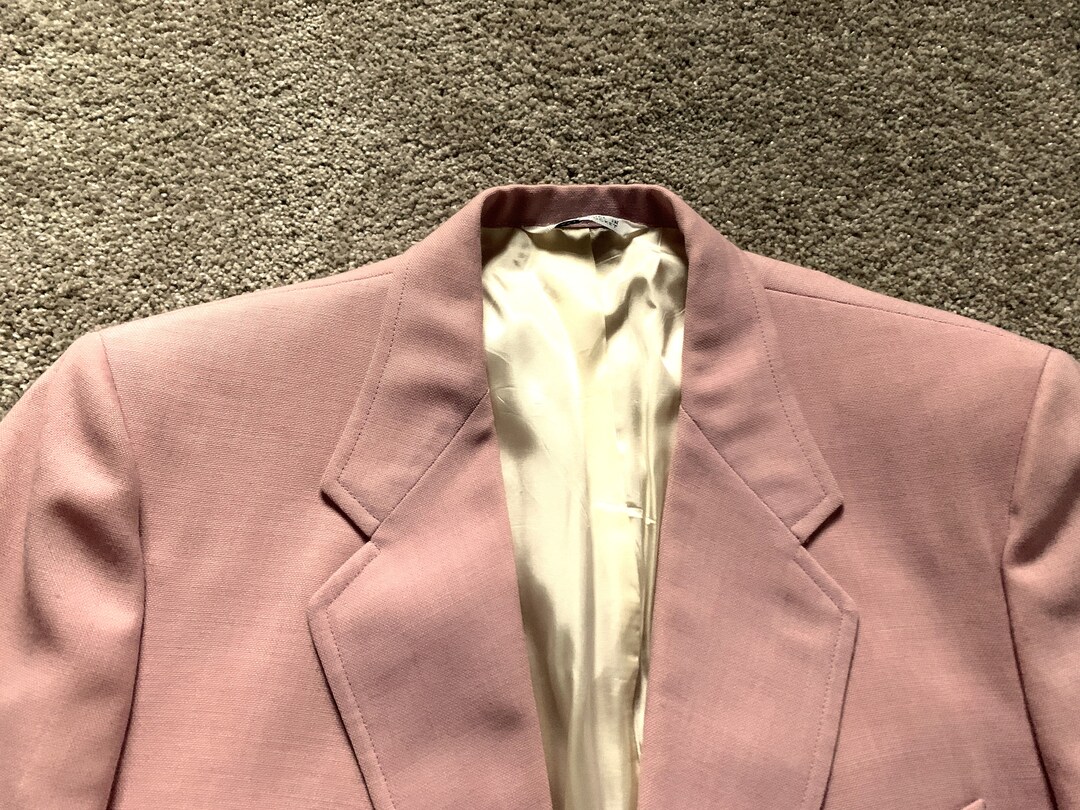 Vintage 80s Pastel Pink Sport Coat 44-46 - Etsy
