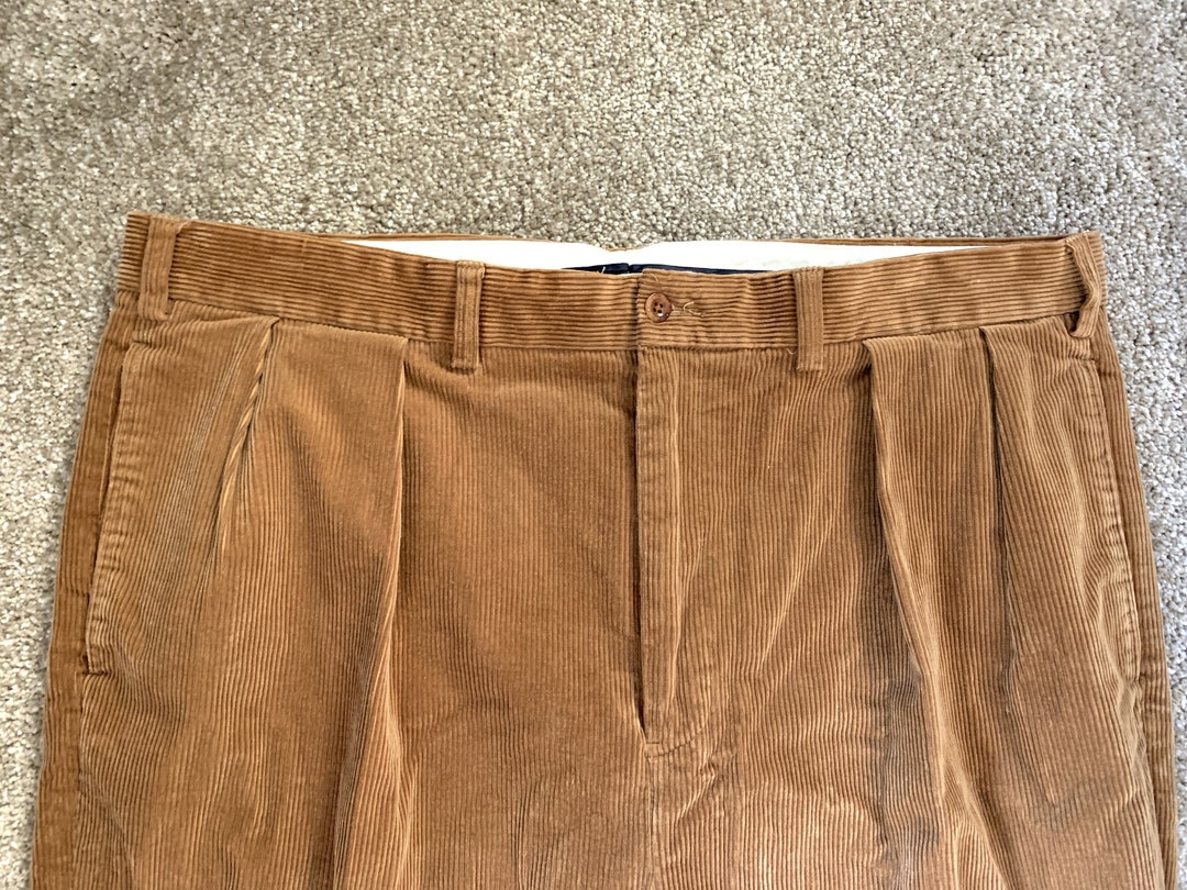 Vintage Polo Ralph Lauren Big Andrew Pant Tan Corduroy Pants 42x34 - Etsy