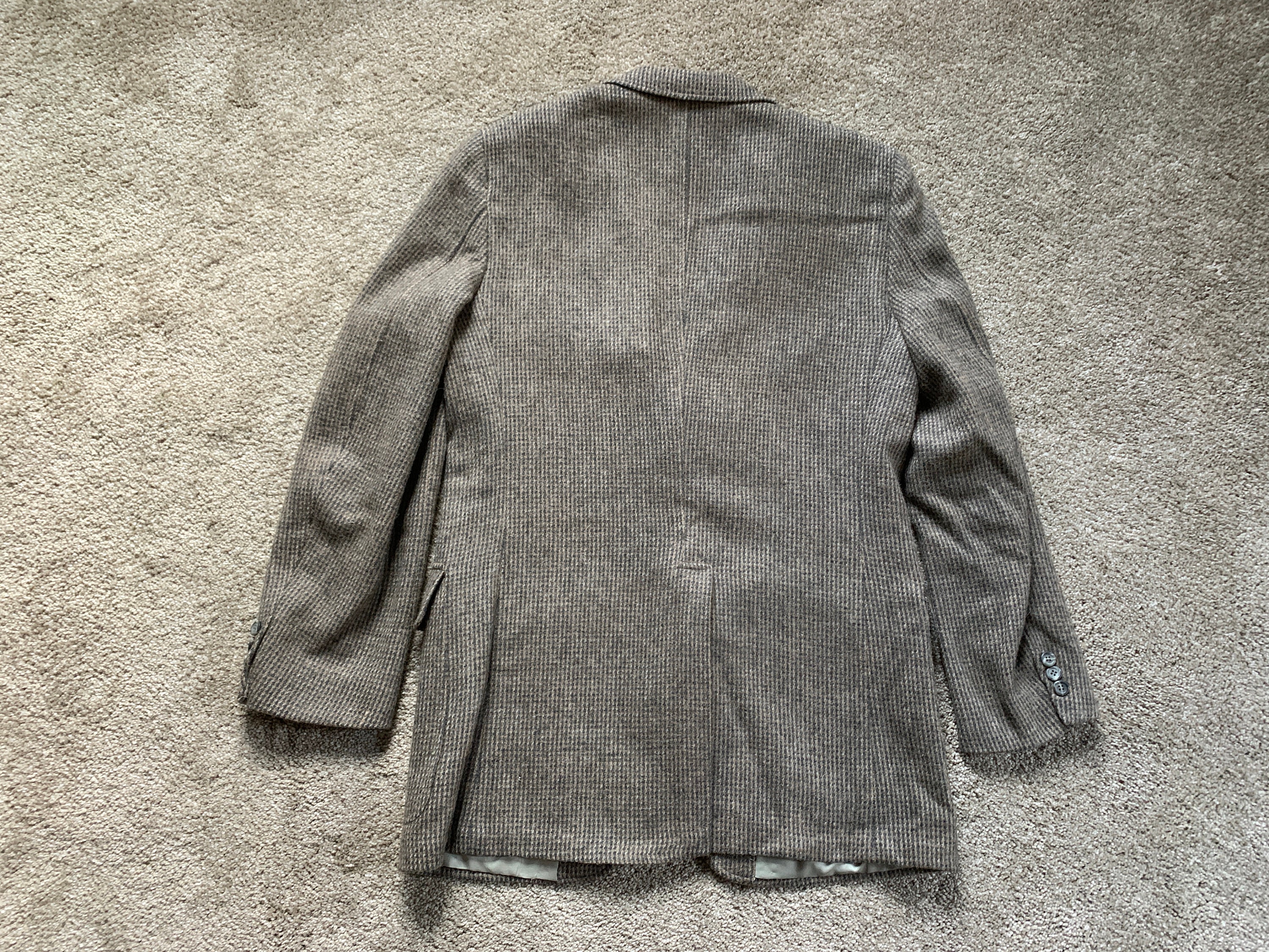 Vintage 80s Corbin Gray Beige Patterned Tweed Sport Coat 40 - Etsy