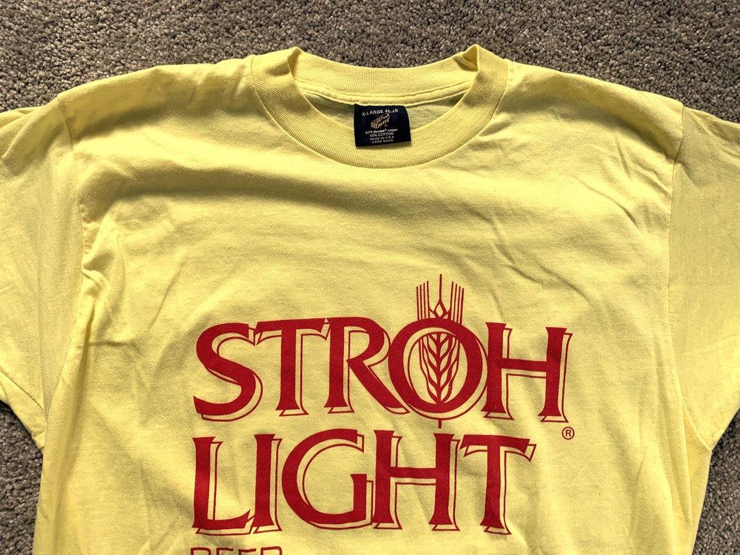 Vintage 80s Sneakers Stroh Light Beer T Shirt XL - Etsy