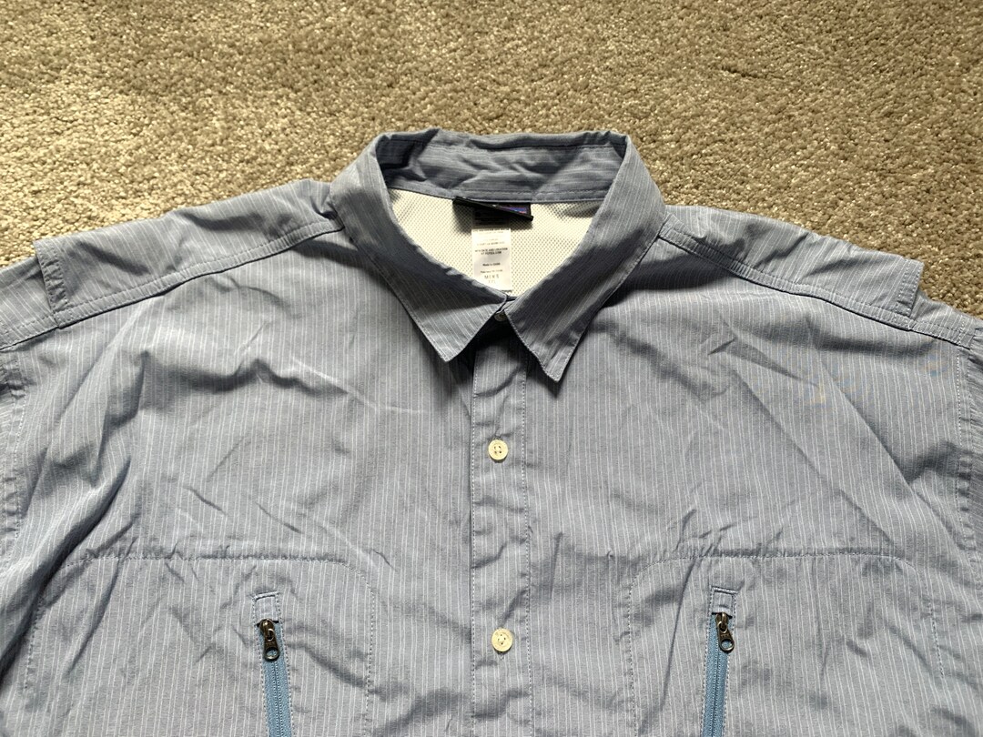 Newer Vintage Patagonia Light Blue Sport Shirt XXL - Etsy