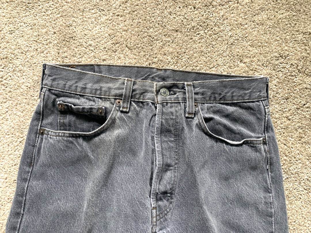 Vintage 80s Levis 501XX Gray Jeans 30x26 - Etsy