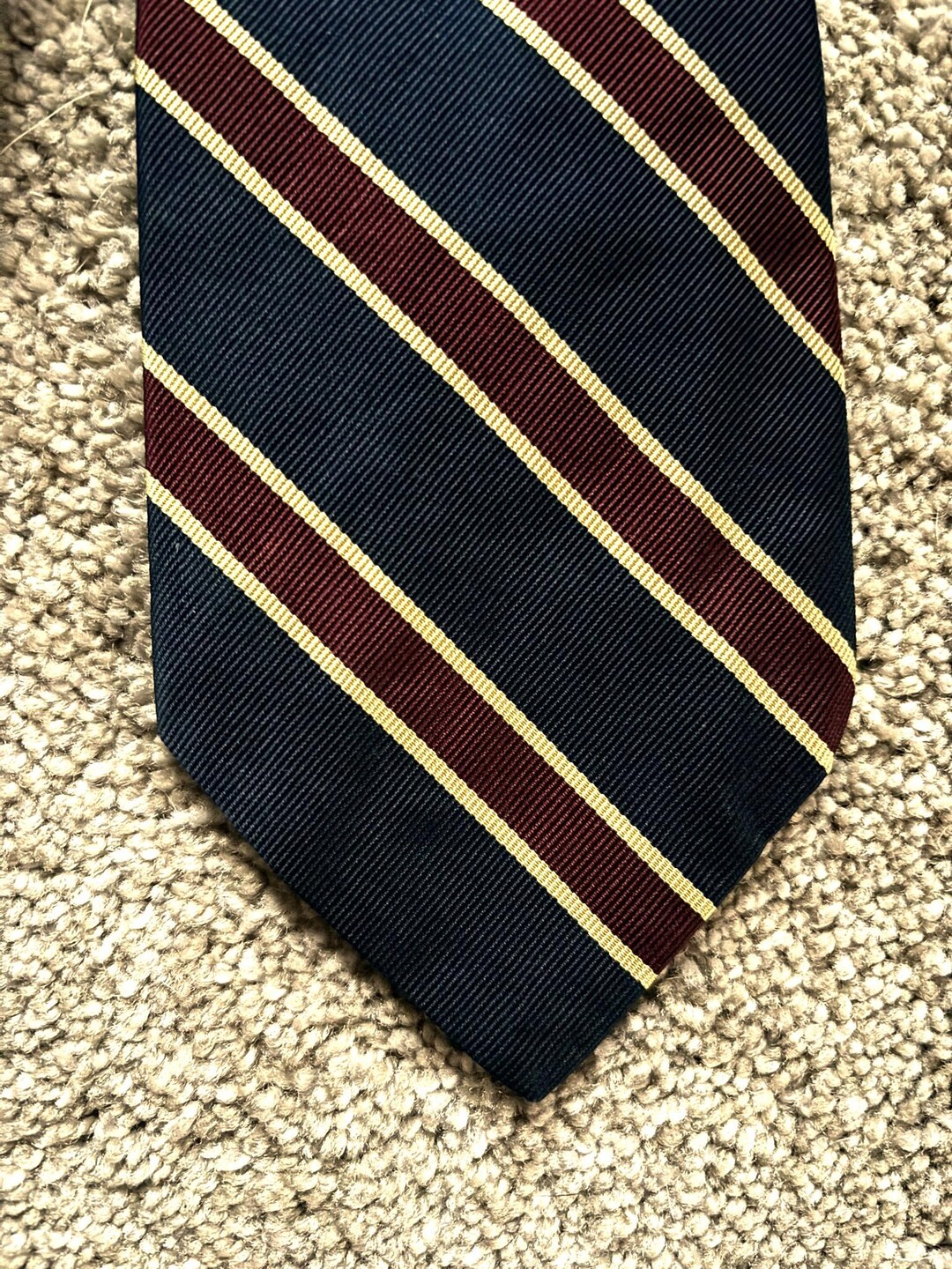 Vintage 70s Brooks Brothers Blue Red Gold Repp Stripe Tie - Etsy