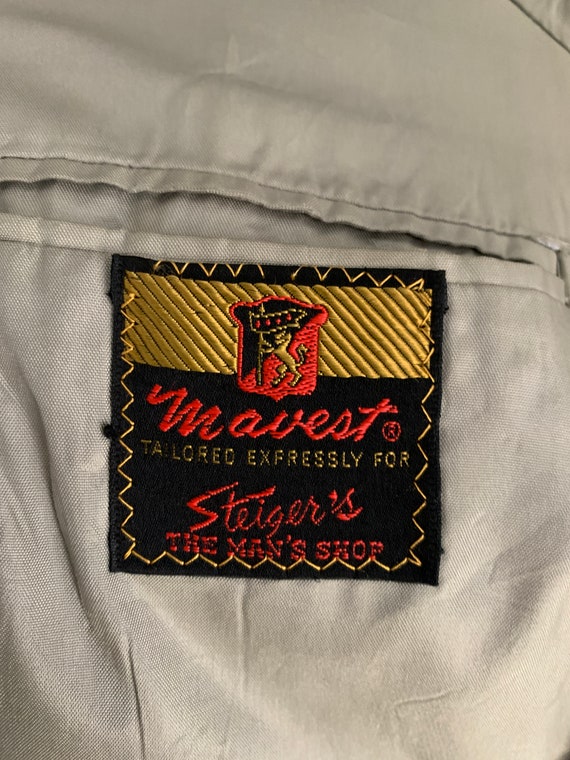 Vintage 70s Mavest Gray Herringbone Tweed Sport Coat - Gem