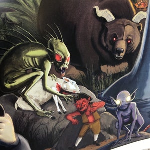 MYTHS & MONSTERS of North AMERICA Cryptids Wall Art Poster - Etsy