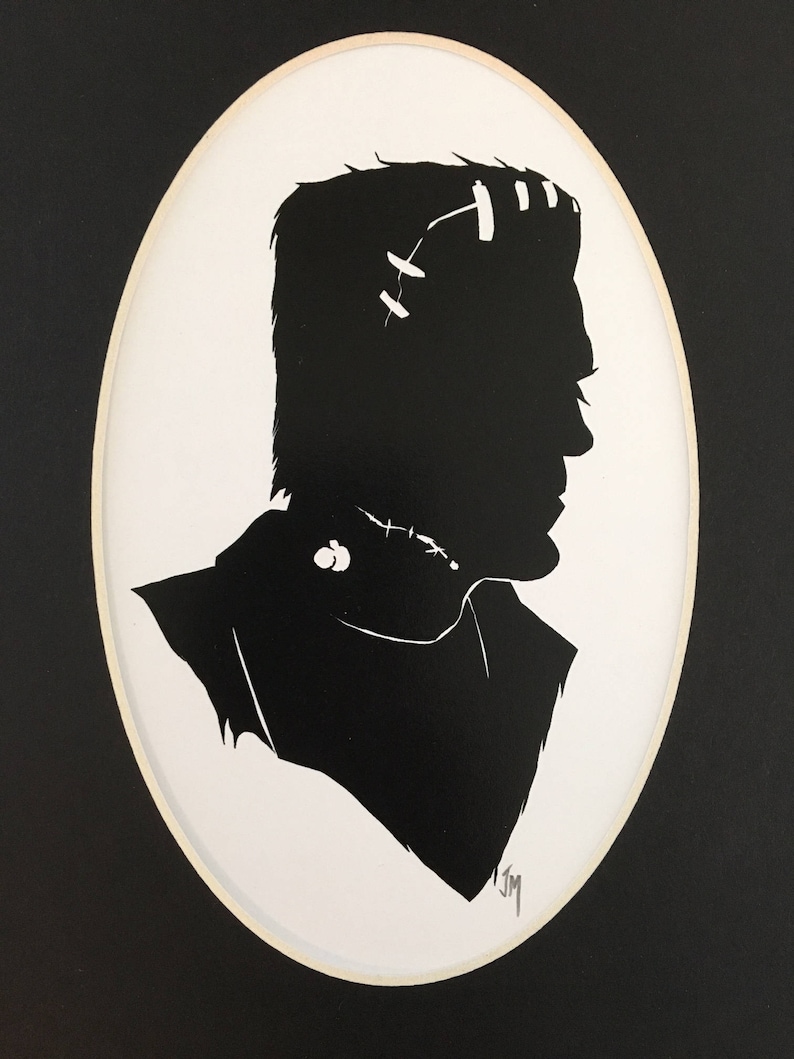 Universal Monsters Silhouette Print Set - Etsy