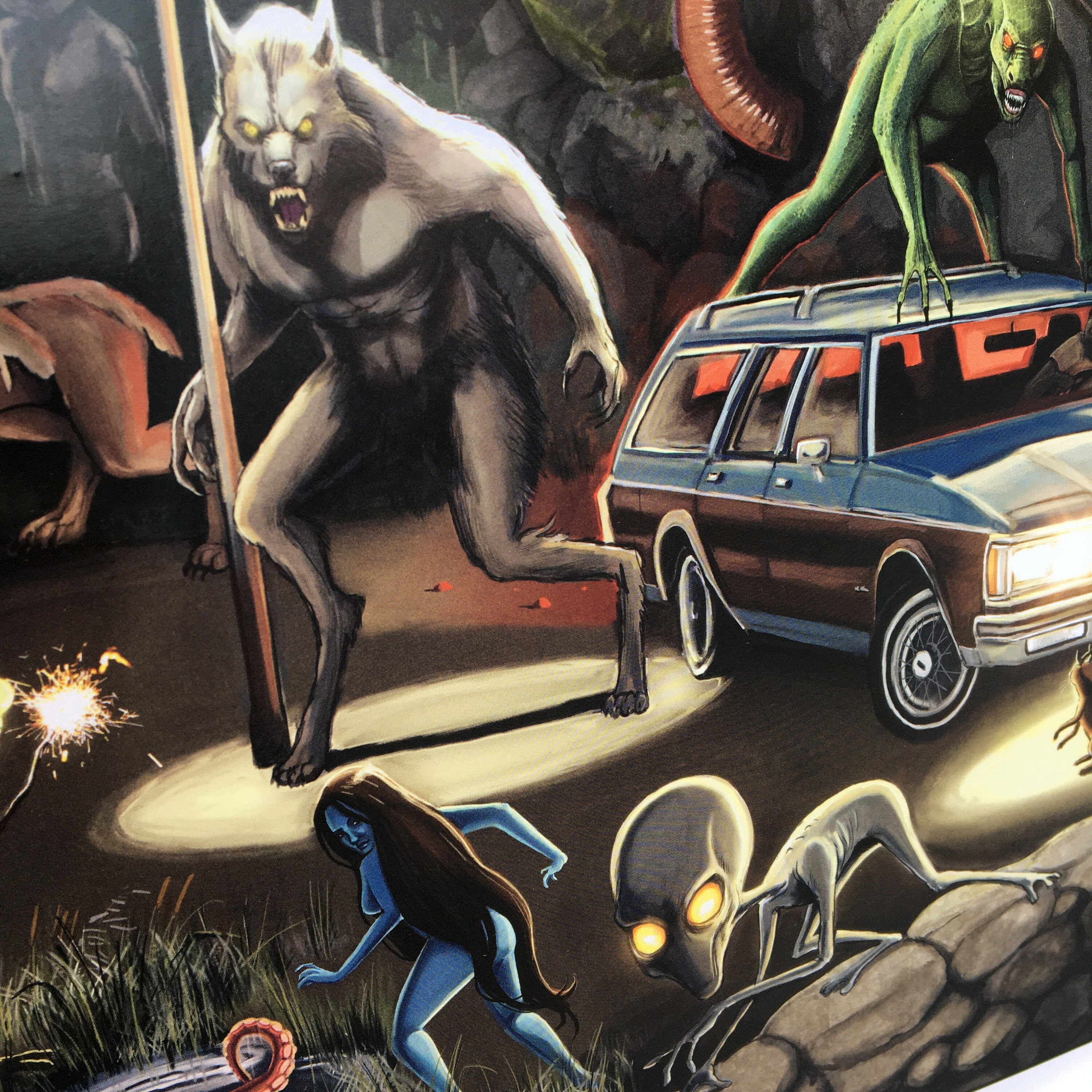 MYTHS & MONSTERS of North AMERICA Cryptids Wall Art Poster - Etsy UK