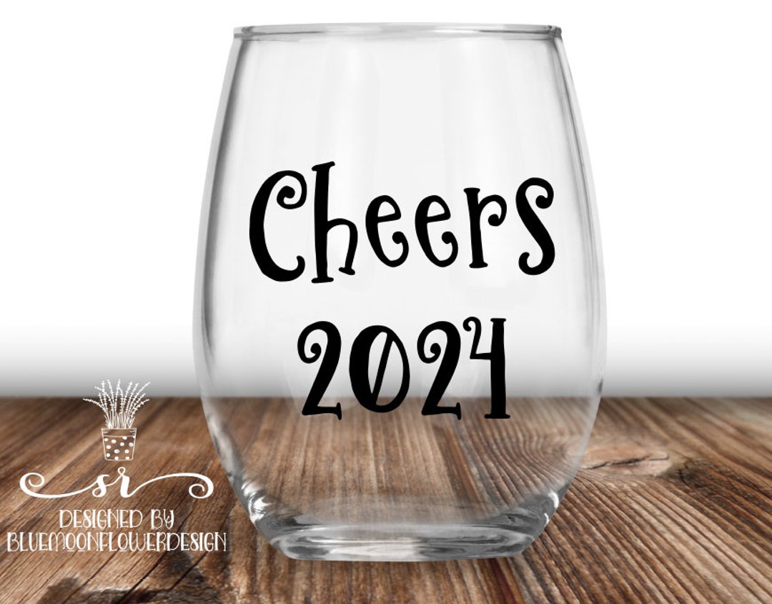 CHEERS 2022 Holiday Vinyl Mug Decal Christmas Glass Decal Holiday Decor ...