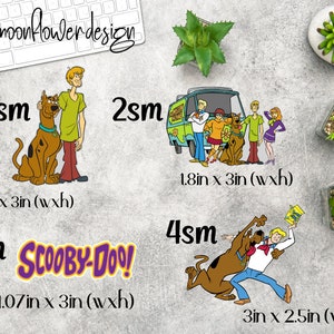 Scooby-doo and Friends Color Sticker | Planner Sticker | Water Bottle ...