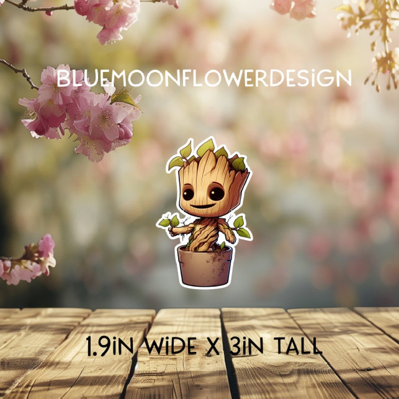 Groot Laptop Sticker - Etsy