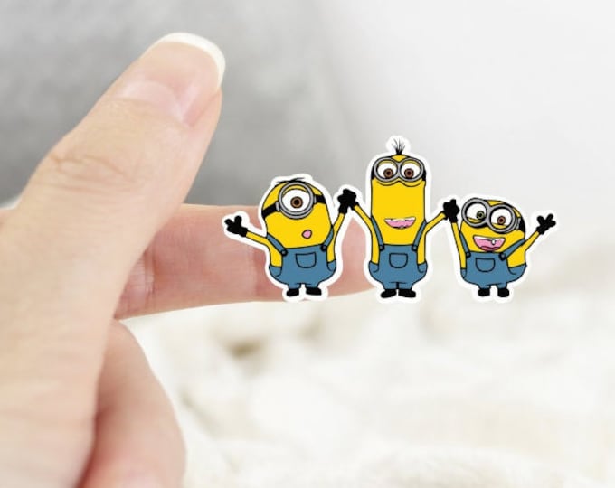 Minions Being Silly Despicable Me Sticker, Minion Sticker, Laptop ...
