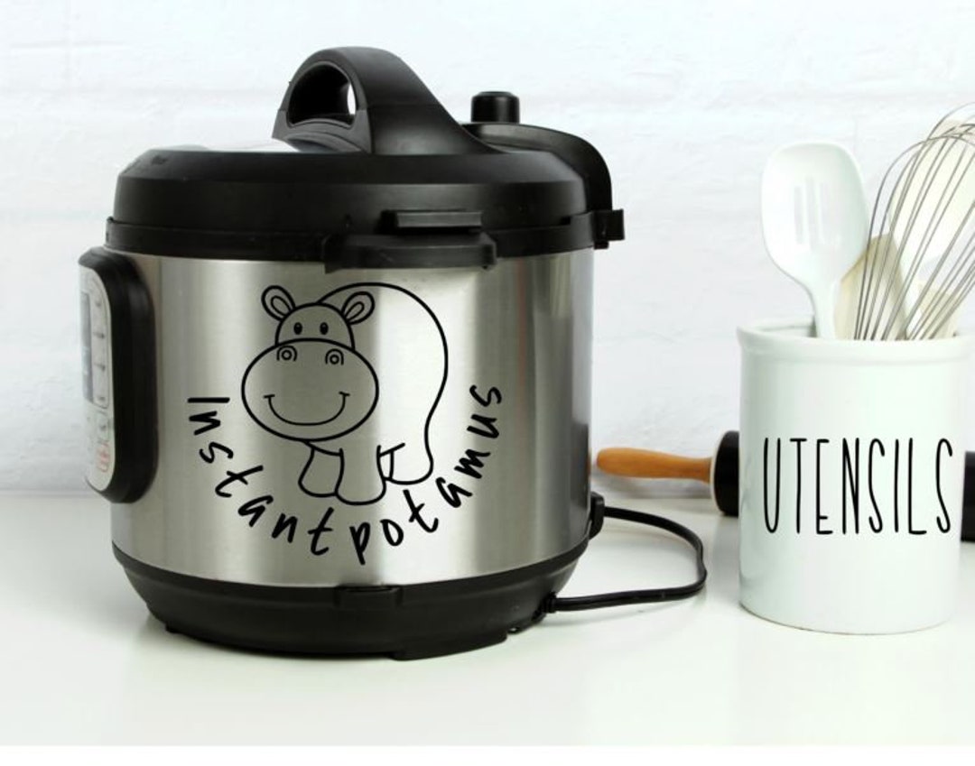 Instant Pot Vinyl Decal | Cute Hippo Instantpotamus | Instapot ...