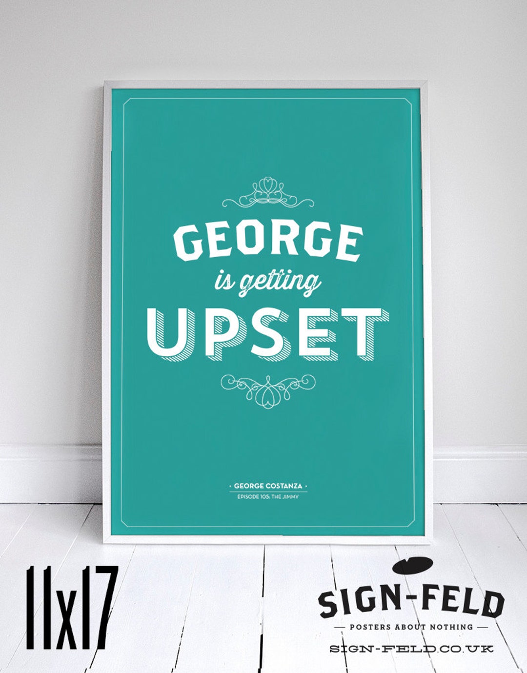 George is Getting Upset - Seinfeld Quote - Funny Print - Home Decor ...
