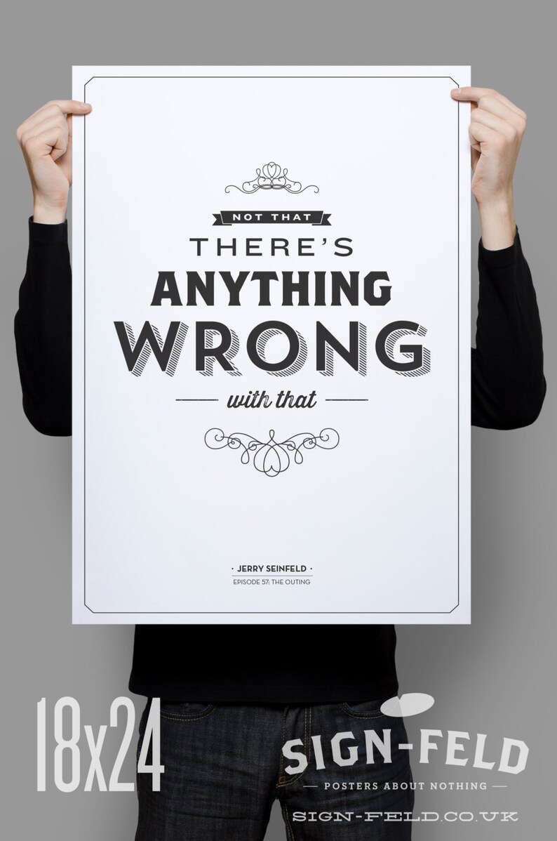 Not That There's Anything Wrong With That Poster - Etsy