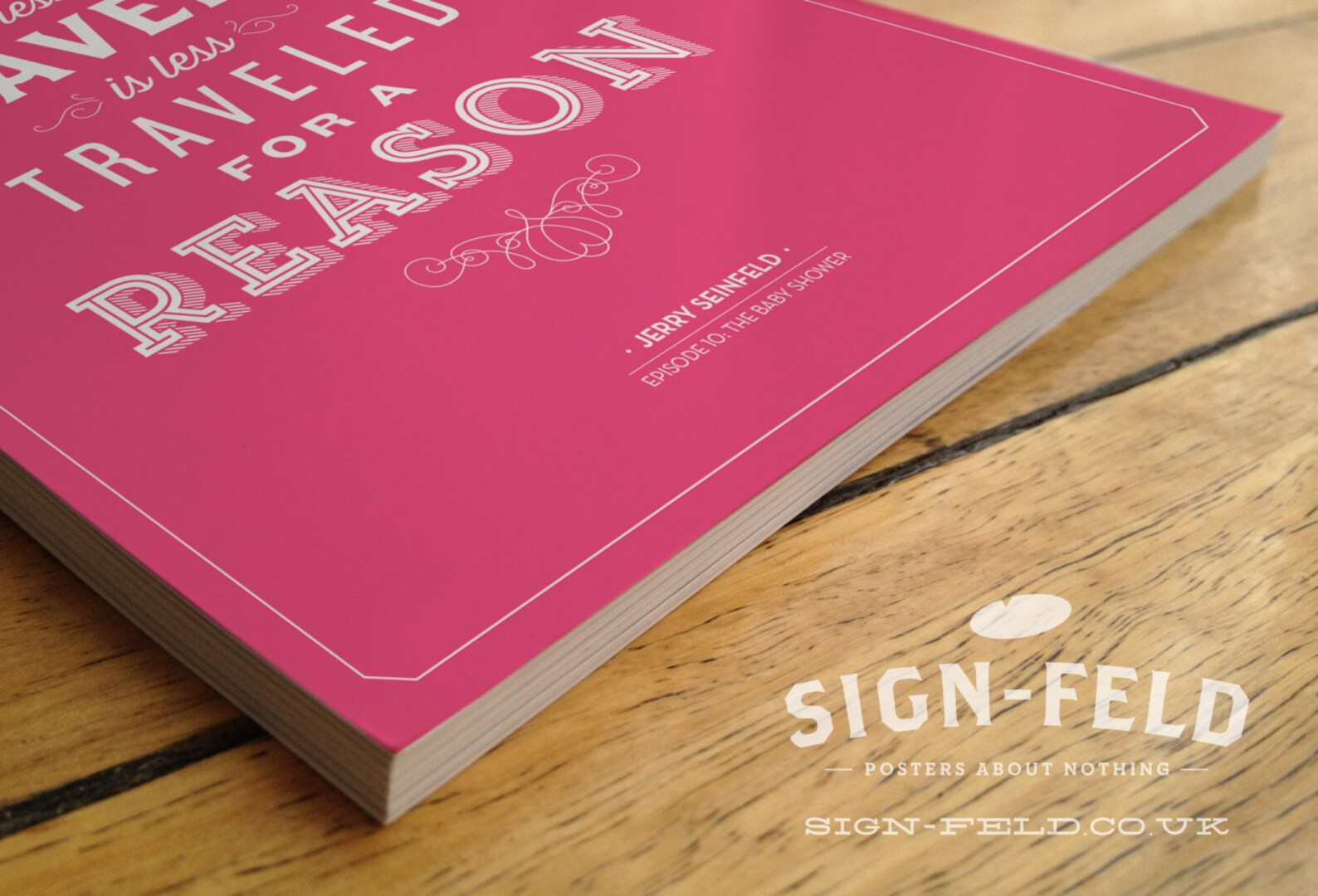 The Road Less Traveled Poster 11x17 Seinfeld Quote Print Vintage Retro ...