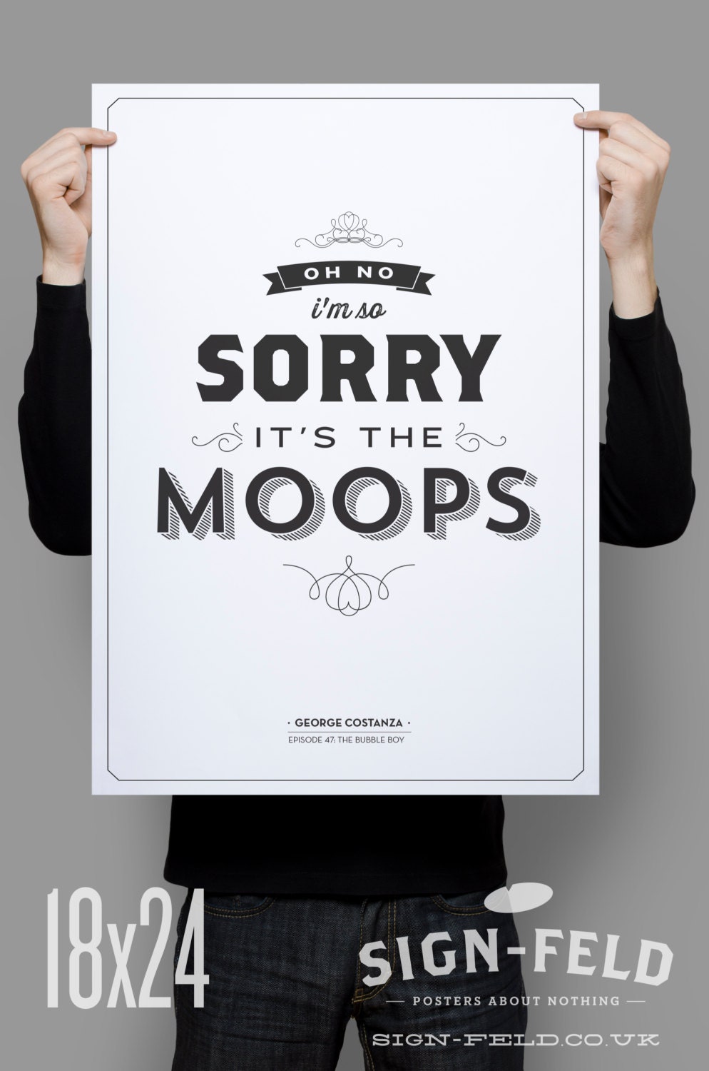 Its the Moops - Seinfeld Poster - George Costanza Quote - Home Decor ...