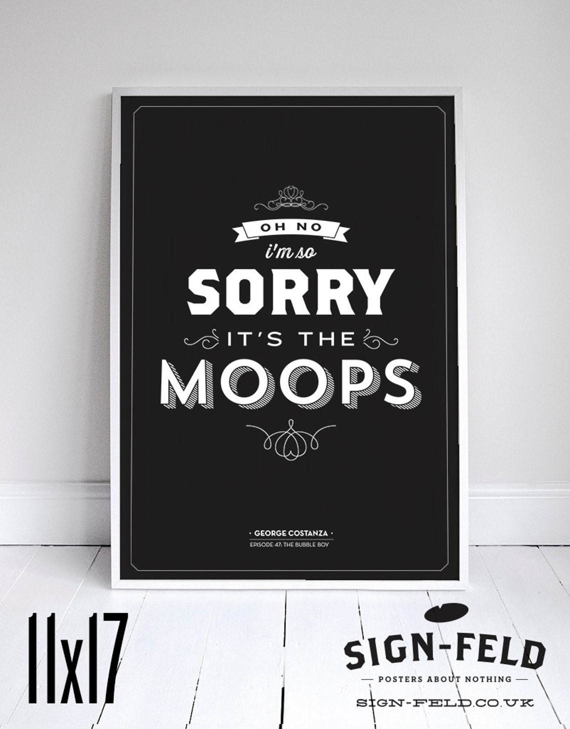 Its the Moops Seinfeld Poster George Costanza Quote Home - Etsy
