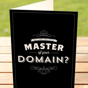 Are You Still Master of Your Domain - Seinfeld Quote - Greeting Card ...