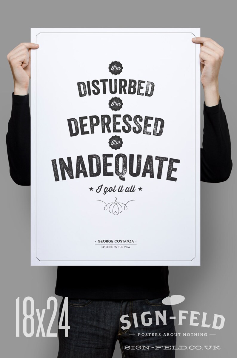 I'm Disturbed I'm Depressed I'm Inadequate - Etsy