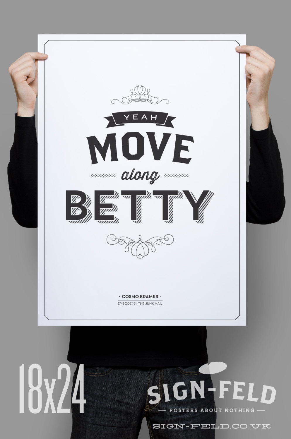Move Along Betty Seinfeld Poster Kramer Quote Home Decor - Etsy