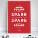 Spare a Square Poster - Seinfeld Quote Print - Vintage Retro Typography ...