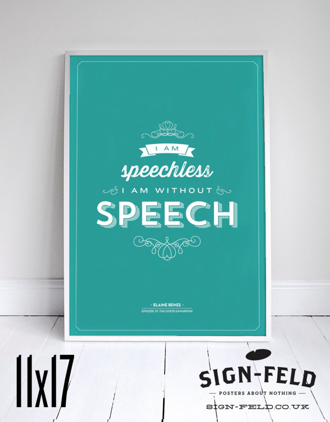 I Am Speechless, I Am Without Speech - Seinfeld Poster - Elaine Benes ...