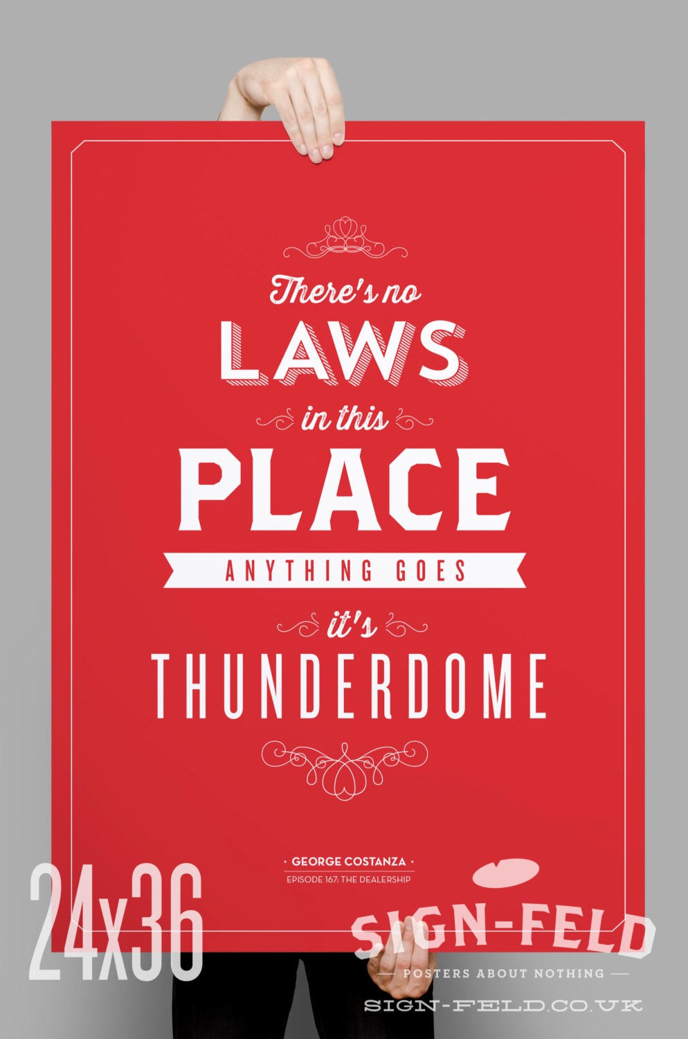 Theres No Laws in This Place Costanza Quote Poster 11 X 17 - Etsy