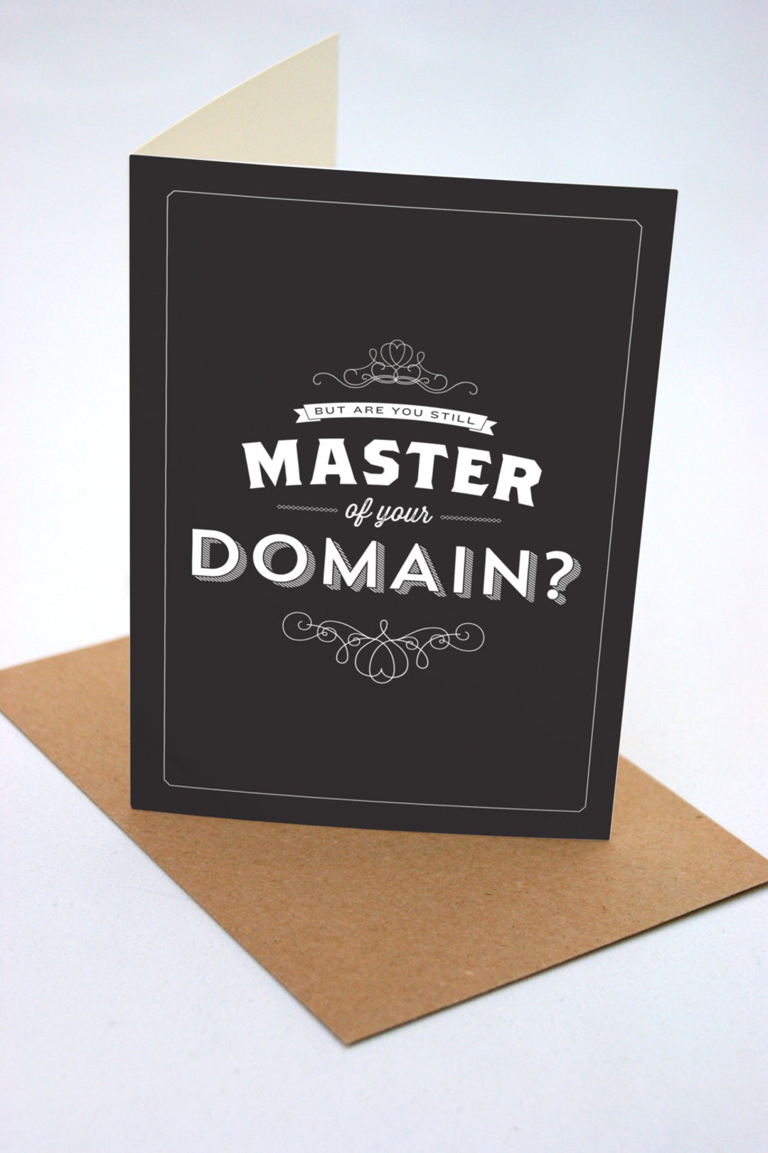 Are You Still Master of Your Domain - Seinfeld Quote - Greeting Card ...