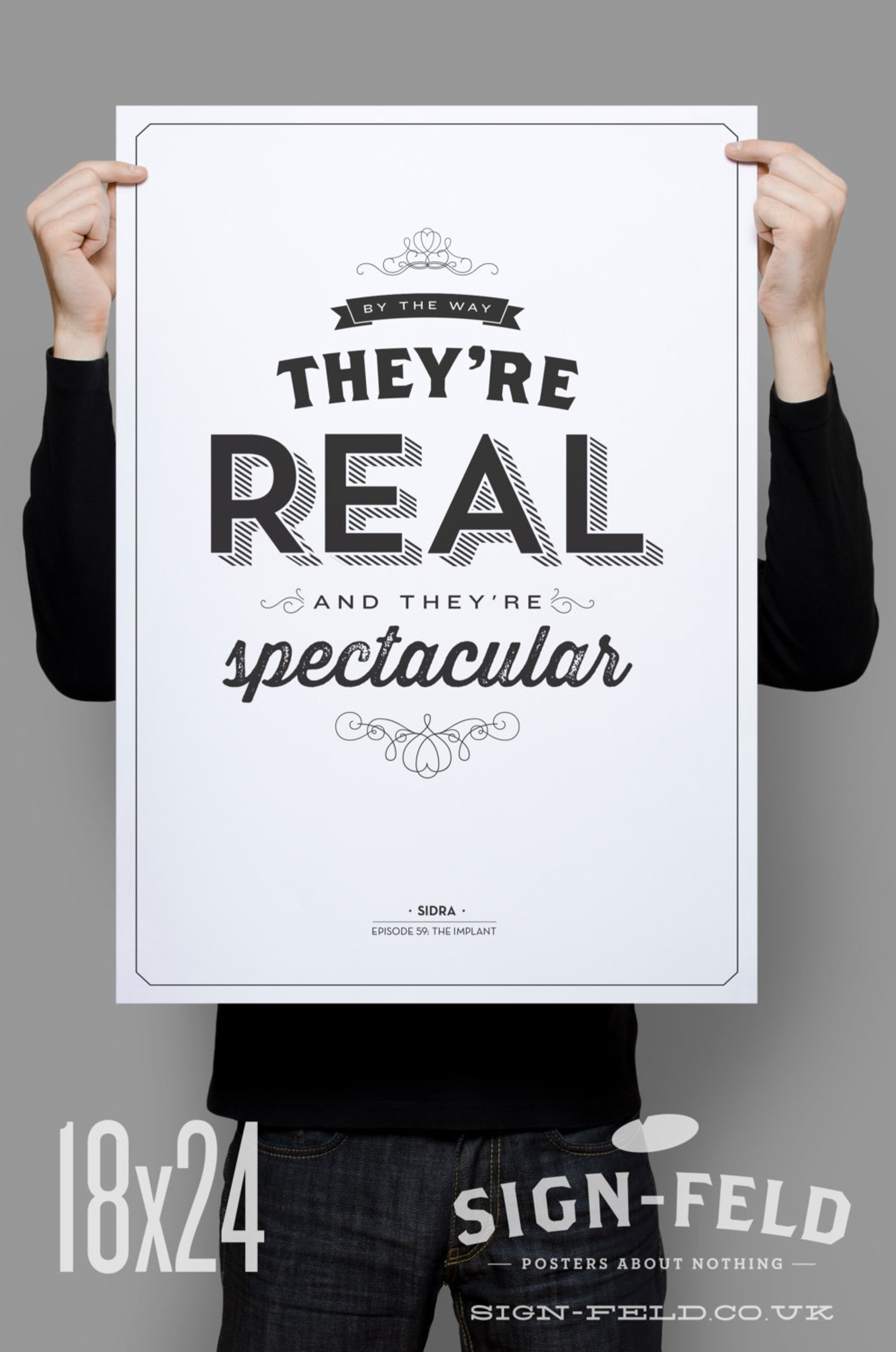 They're Real and They're Spectacular Seinfeld Print - Etsy