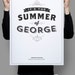 The Summer of George Poster 11x17 Seinfeld Quote Print Vintage Retro ...