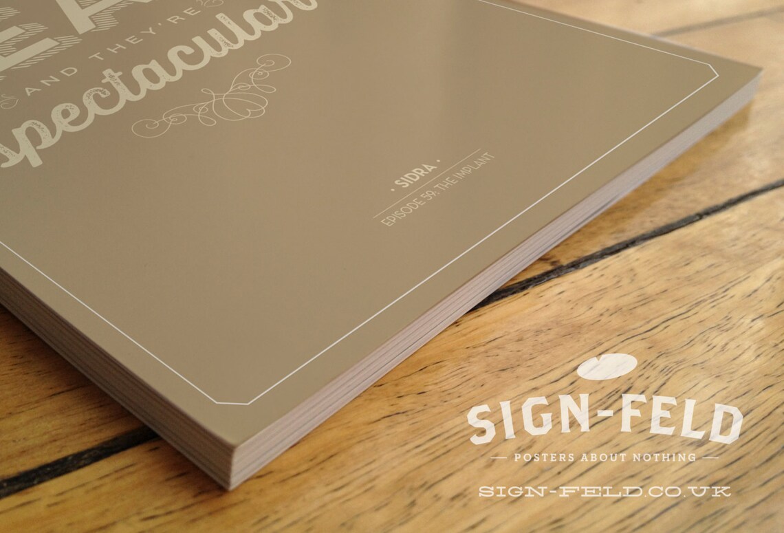 They're Real and They're Spectacular - Seinfeld Print - Signfeld Poster ...