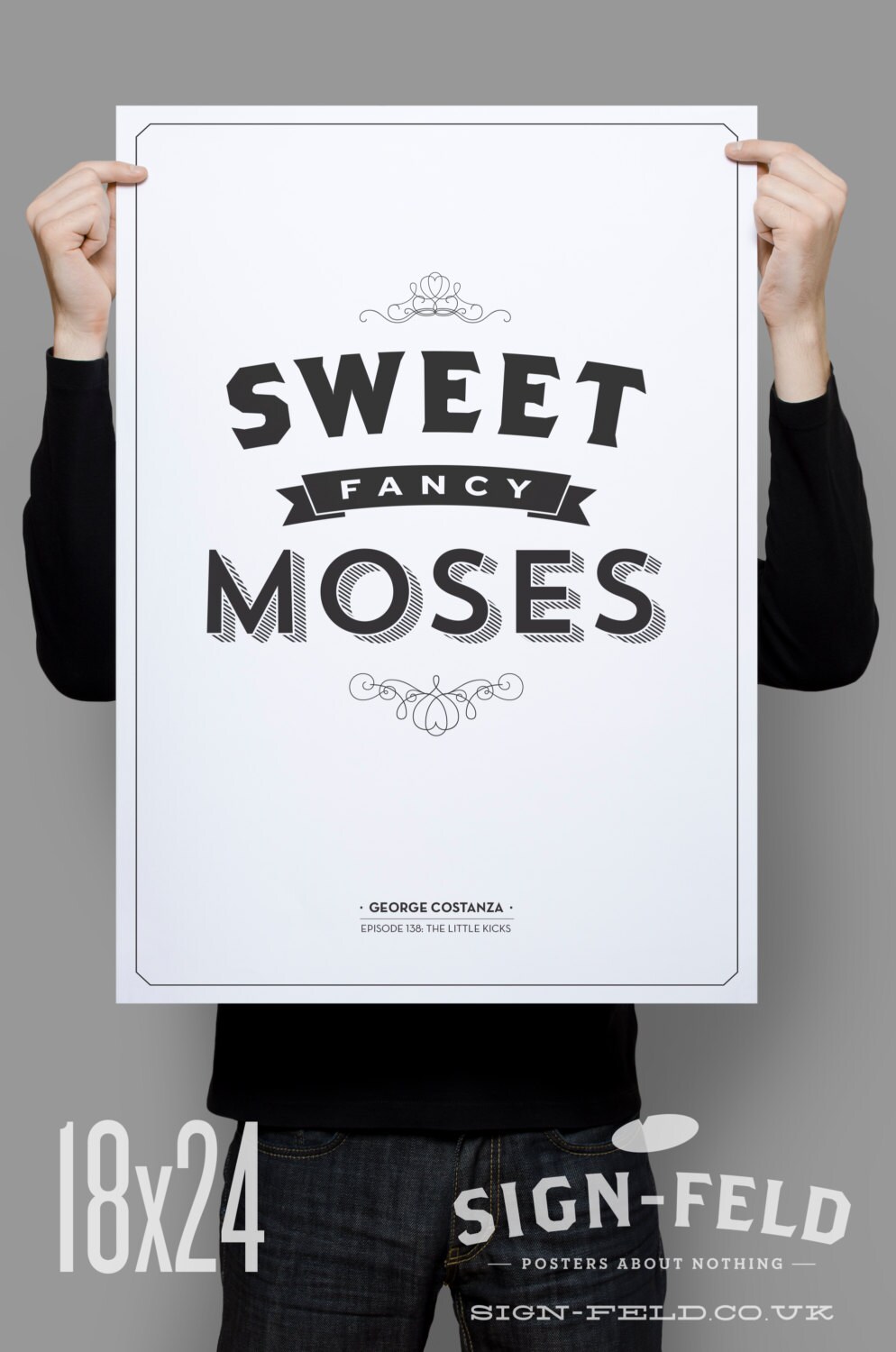 Sweet Fancy Moses Seinfeld Quote Signfeld Poster - Etsy
