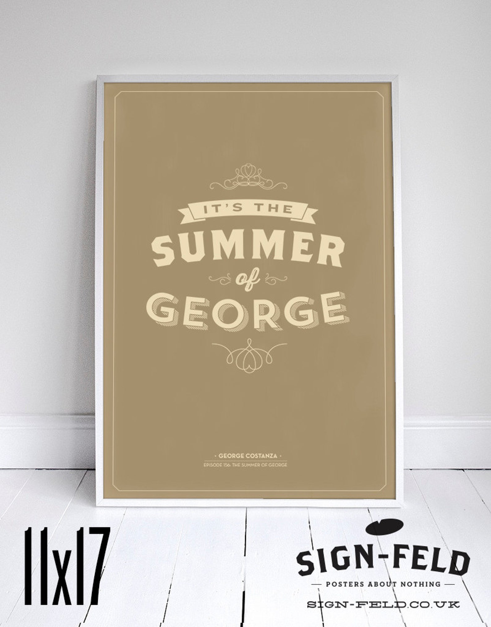 The Summer of George Poster 11x17 Seinfeld Quote Print Vintage Retro ...