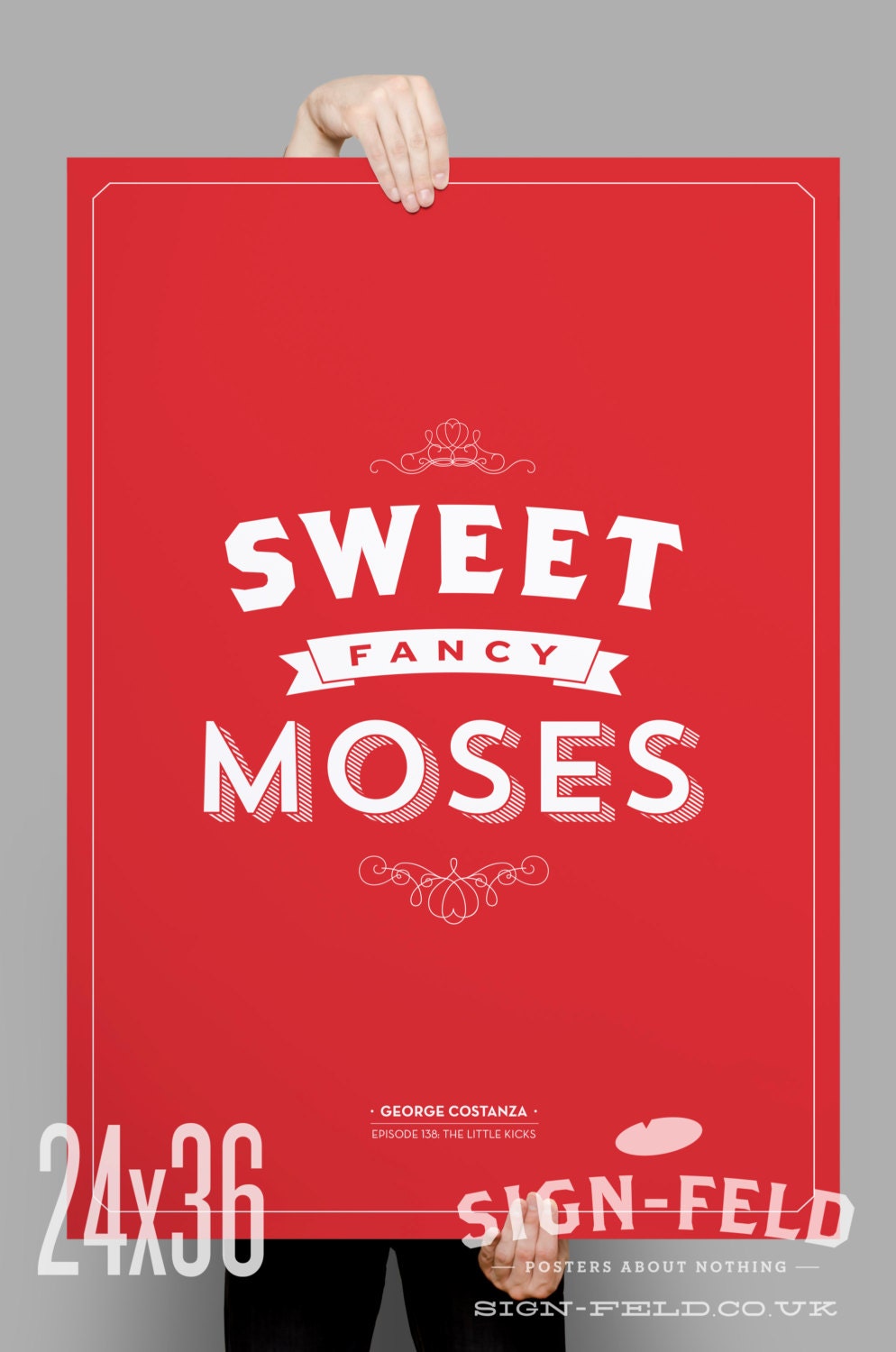 Sweet Fancy Moses - Seinfeld Quote - Signfeld Poster - 11x17" - Home ...