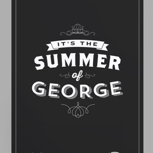 The Summer of George Poster 11x17" - Seinfeld Quote Print - Vintage ...