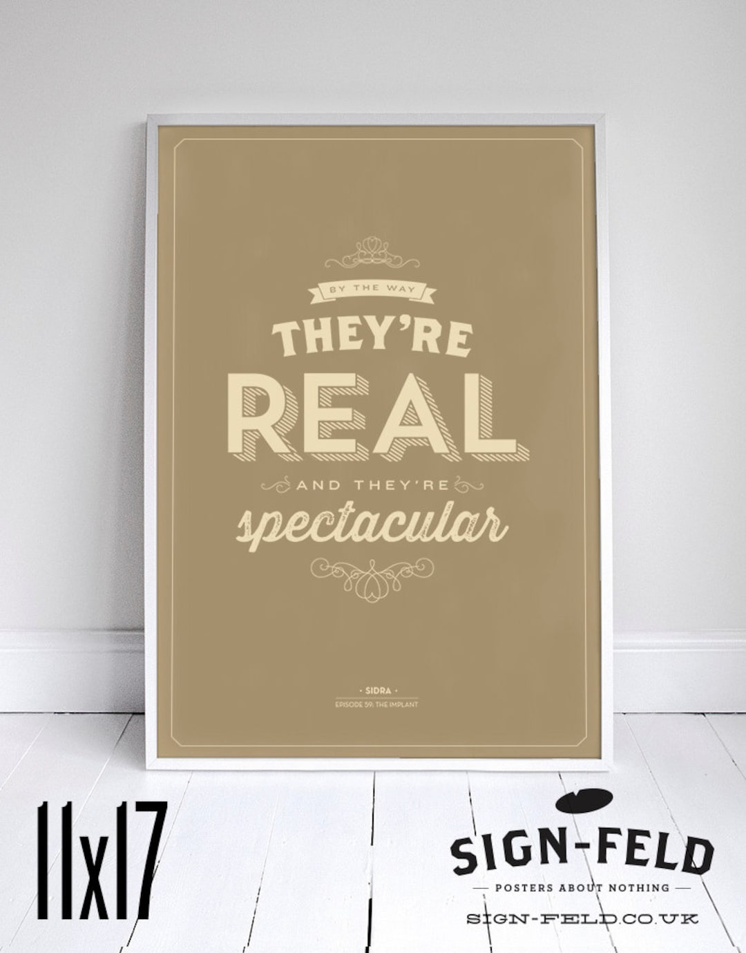 They're Real and They're Spectacular - Seinfeld Print - Signfeld Poster ...